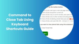 Command to Close Tab Shortcut on Windows, Mac and Browsers