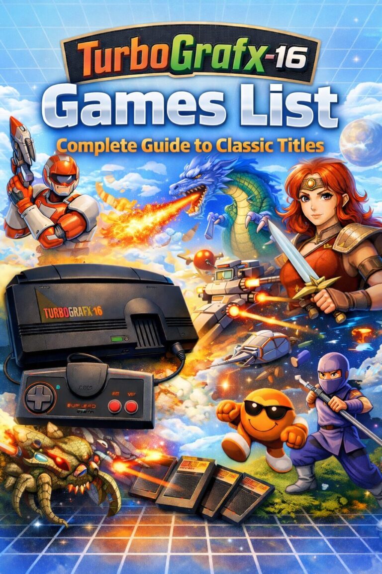 TurboGrafx-16 Games List: Complete Guide to All Classic Titles